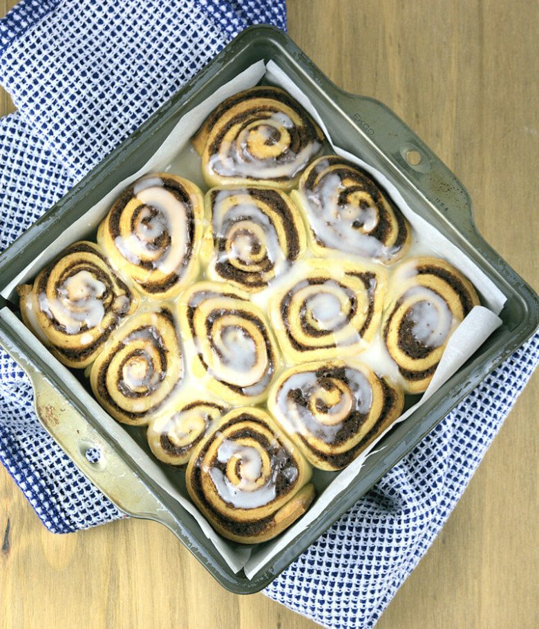 Cinnamon Rolls with Light Glaze – A Gourmet Food Blog