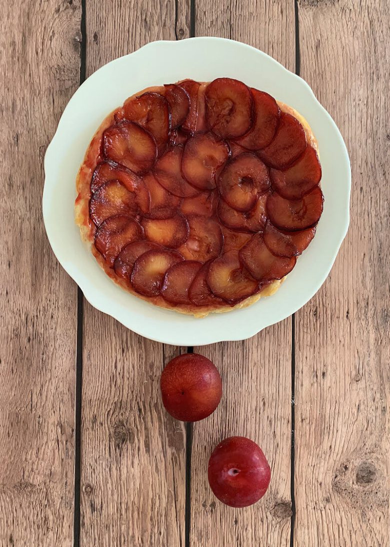 Upside Down Plum Pie – A Gourmet Food Blog