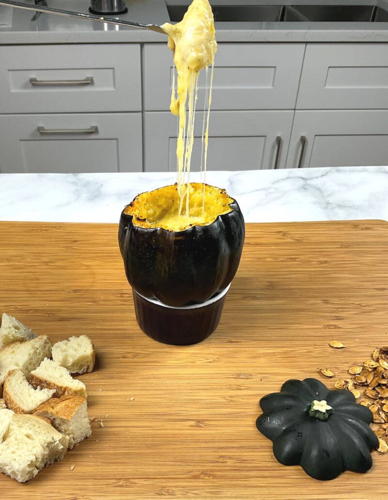 Acorn Squash Fondue for Two – A Gourmet Food Blog