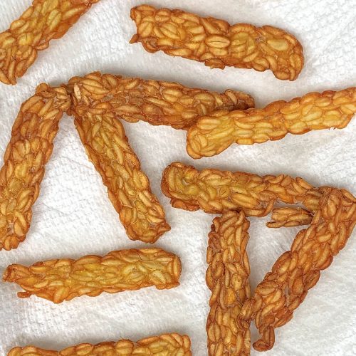 Baked or Fried Tempeh Crisps – A Gourmet Food Blog